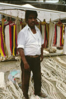 Oaxaca, man and ropes, 1982 or 1985 — Calisphere