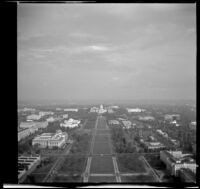 National Mall, bird'e-eye view from the Washington Monument, Washington ...