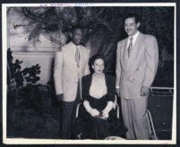 Jay Moss with Betty and Ralph Vaughn, Los Angeles, 1940s — Calisphere