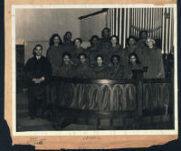 Rev. Hamilton T. Boswell and church choir, Los Angeles, 1940s — Calisphere
