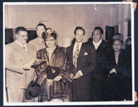 Herbert and Lillian Mills, Walter L. Gordon, Jr., Leonard Reed, and ...