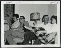 Ethel (Sissle) Gordon, Walter L. Gordon, Jr., Robert Clark, and Anise ...