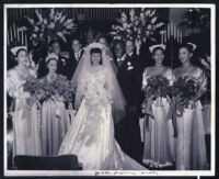 Wedding of Jackie Robinson to Rachel (Isum) Robinson, Los Angeles, 1946 ...