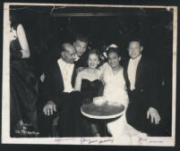 "Red" Davis and Kenneth Harris with wives, Los Angeles 1940s — Calisphere