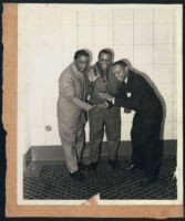 Jazz musicians Erskine Hawkins, Joe Morris, and Lionel Hampton ...