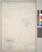 Maps showing distribution of racial and national groups in the Los ...