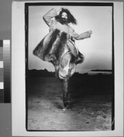 Oversized reprints of models wearing Cashin's fashion designs — Calisphere