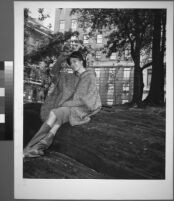 Oversized reprints of models wearing Cashin's fashion designs — Calisphere