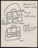 Cashin's rough sketches of handbag designs — Calisphere