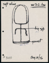 Cashin's rough sketches of handbag designs — Calisphere