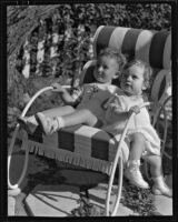 Michael and Patricia Griffith on a patio at their home, Los Angeles ...