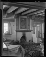 Interior view of the house of William Penhallow Henderson and Alice ...