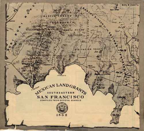 Map of Mexican Land Grants — Calisphere