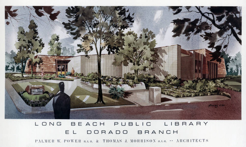Architect plans for El Dorado Library — Calisphere