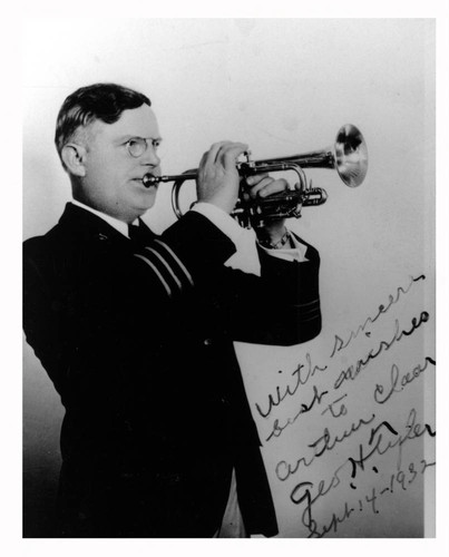 George H. Tyler plays coronet — Calisphere