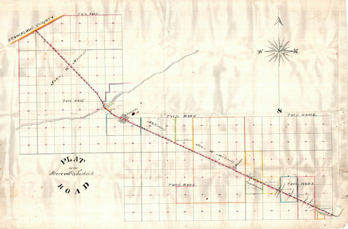 Plat of the Merced and Turlock Road — Calisphere