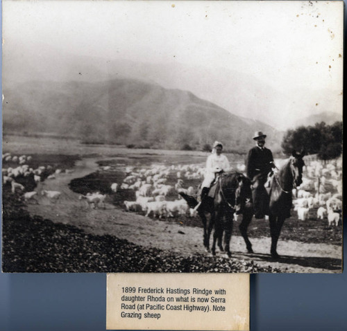 Frederick Hastings Rindge and Rhoda Rindge on horseback — Calisphere