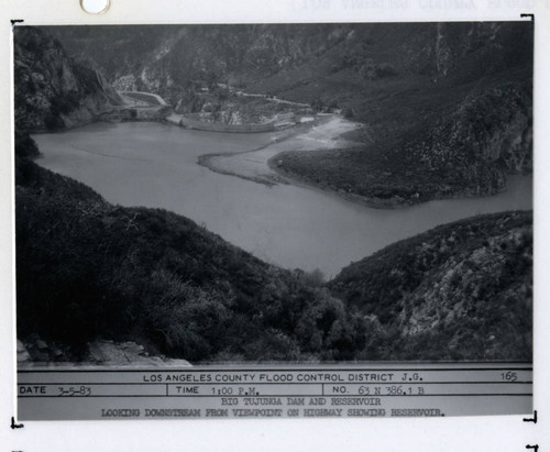 Big Tujunga Dam and Reservoir — Calisphere