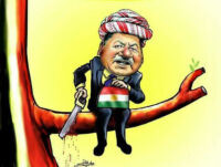 Masoud Barzani cutting off the limb of the tree he is sitting on ...