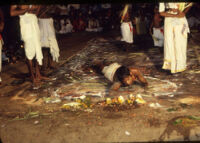 Theyyam festival - Pulluvan Sarpam thullal ritual enactment ...