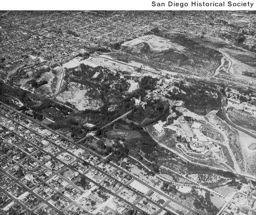 Aerial view of Balboa Park — Calisphere