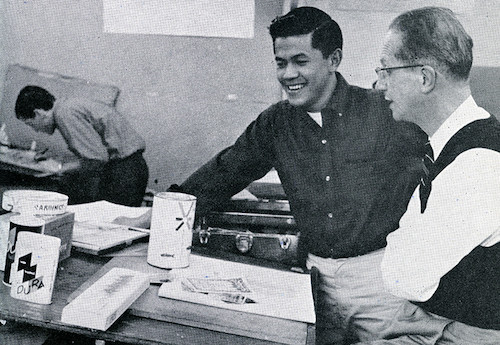 Design student and faculty, CCAC Oakland campus, 1960 — Calisphere