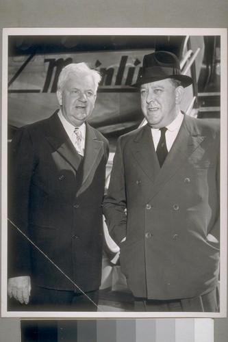 With Trygve Lie, of U.N. Roger Lapham with Trygve Lie, Secretary of ...