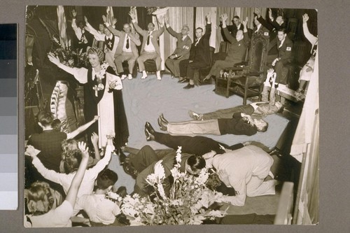 Led by Aimee Semple McPherson, delegates to the 19th annual Four Square ...