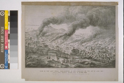 View of the last great Conflagration in San Francisco on the 22nd of ...