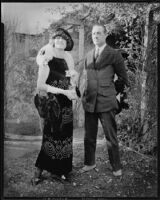 Peggy Hamilton with an unidentified man, circa 1925 — Calisphere