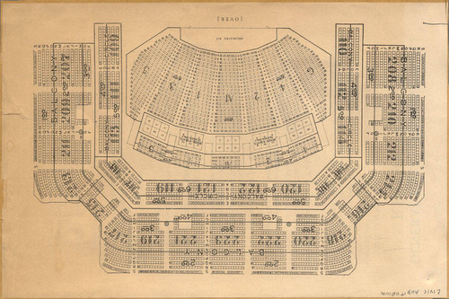 [Civic Auditorium theatre seating chart] — Calisphere