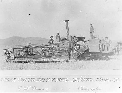 Berry's Combined Steam Traction Harvester — Calisphere