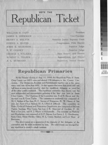 Vote the Republican Ticket — Calisphere