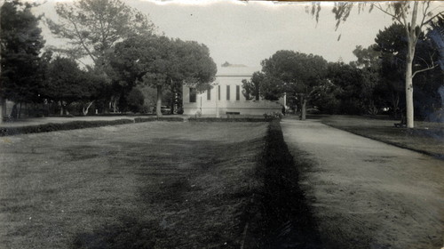Rear view of Coronado Public Library, c. 1928 — Calisphere