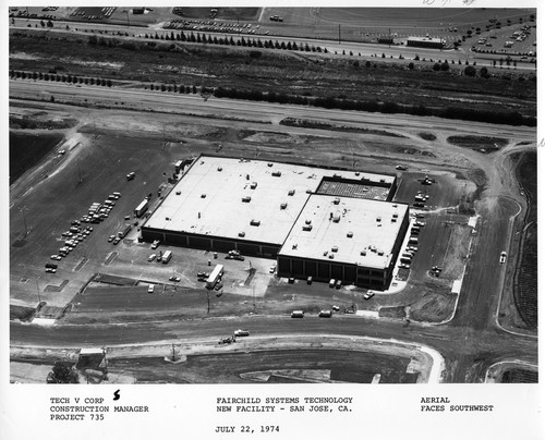 Aerial View of the New San Jose Fairchild Systems Technology Building ...