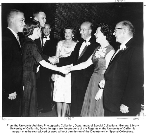 President's Reception, Vernon Cheadle, Catherine Kerr, Clark Kerr, Emil ...
