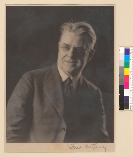 [Portrait of Frederick W. Goudy, American type designer] — Calisphere