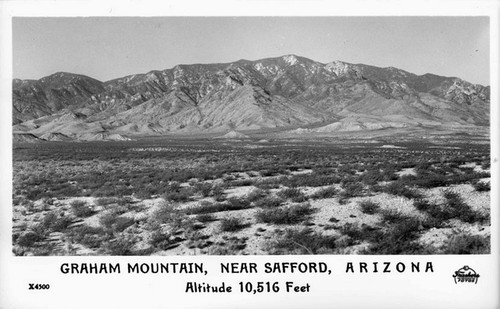 Graham Mountain, near Safford, Arizona — Calisphere