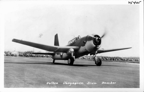 Vultee Vengeance Dive Bomber — Calisphere