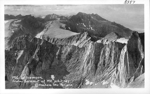 Mt. Williamson from Summit of Mt. Whitney — Calisphere