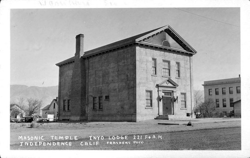 Masonic Temple Inyo Lodge Independence Calif — Calisphere