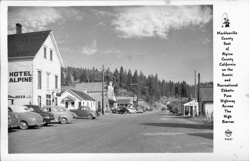 Markleeville County Seat of Alpine County California — Calisphere