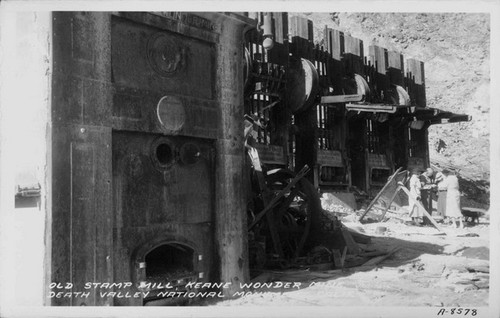Old Stamp Mill, Keane Wonder Mine Death Valley National Monument ...