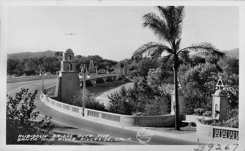 Rubidoux Bridge over the Santa Ana River, Riverside, Calif — Calisphere