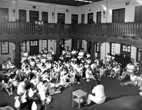 Inside the Main House, affectionately named "The Patio" — Calisphere