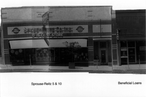 Sprouse-Reitz 5 & 10 & Beneficial Loans, Grand Avenue, c1966 — Calisphere