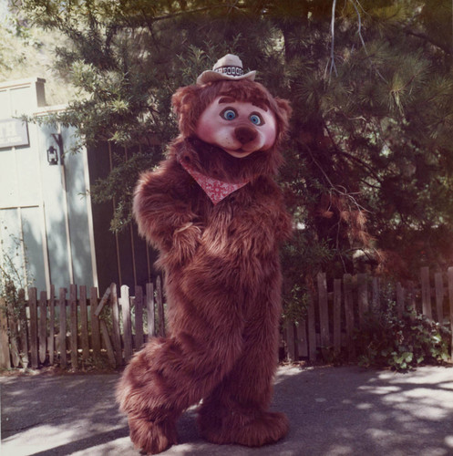Theodore the bear at Frontier Village — Calisphere