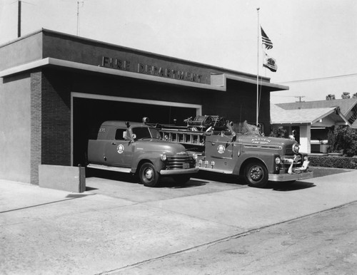 Anaheim Fire Department, Station No. 1. [graphic] — Calisphere