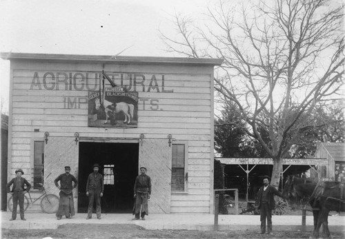Fred Pressel Blacksmith Shop, Anaheim [graphic] — Calisphere