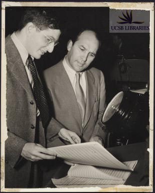 BH with William Dieterle Devil and Daniel Webster, 1941 — Calisphere
